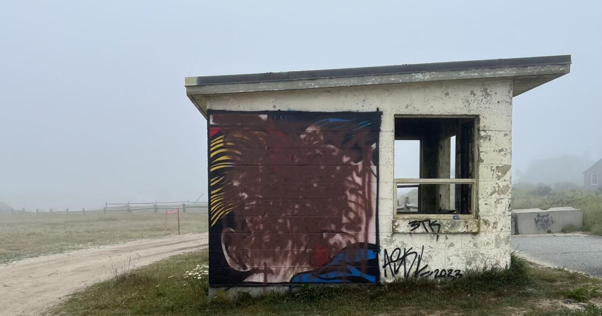 Nantucket Current | Pride Painting On Tom Nevers Gatehouse Defaced